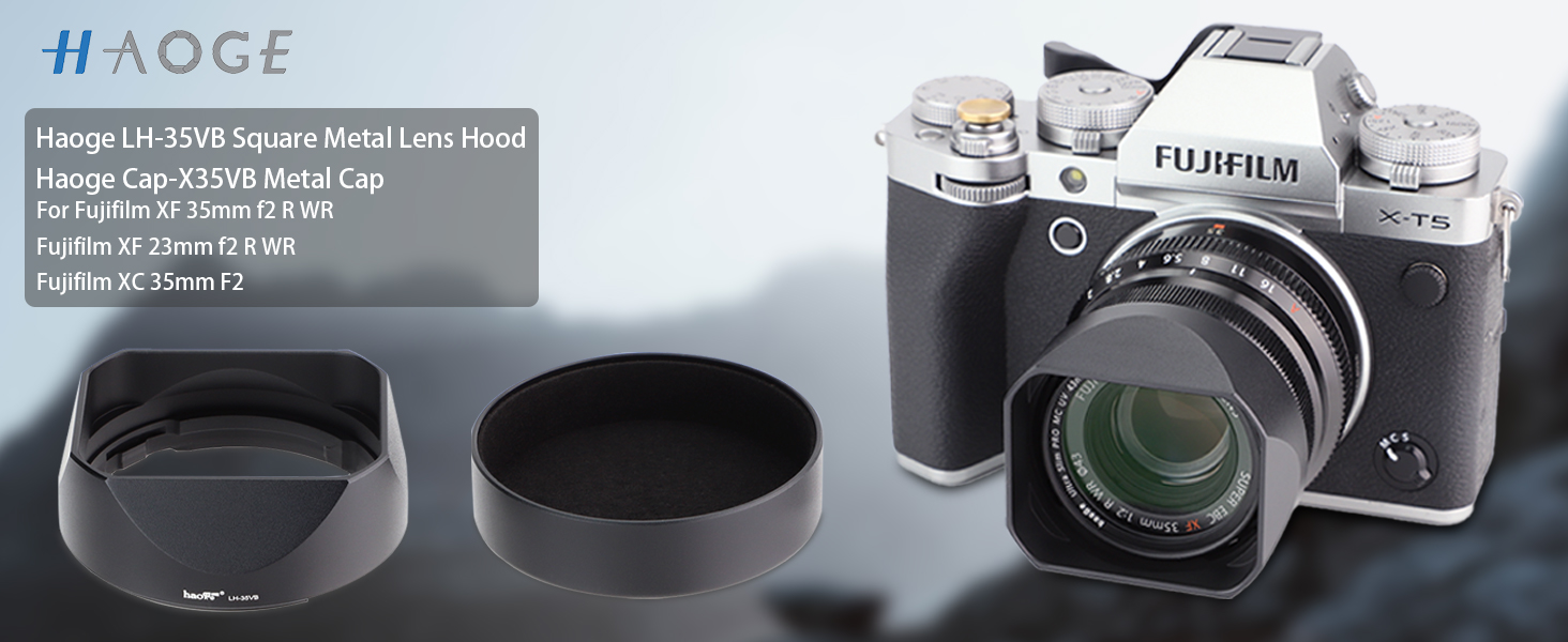 Hood Haoge LH-35VB for Fujifilm Fuji XF35mm F2 R WR XF23mm F2 R WR XC 35mm F2 - Giang Duy Đạt